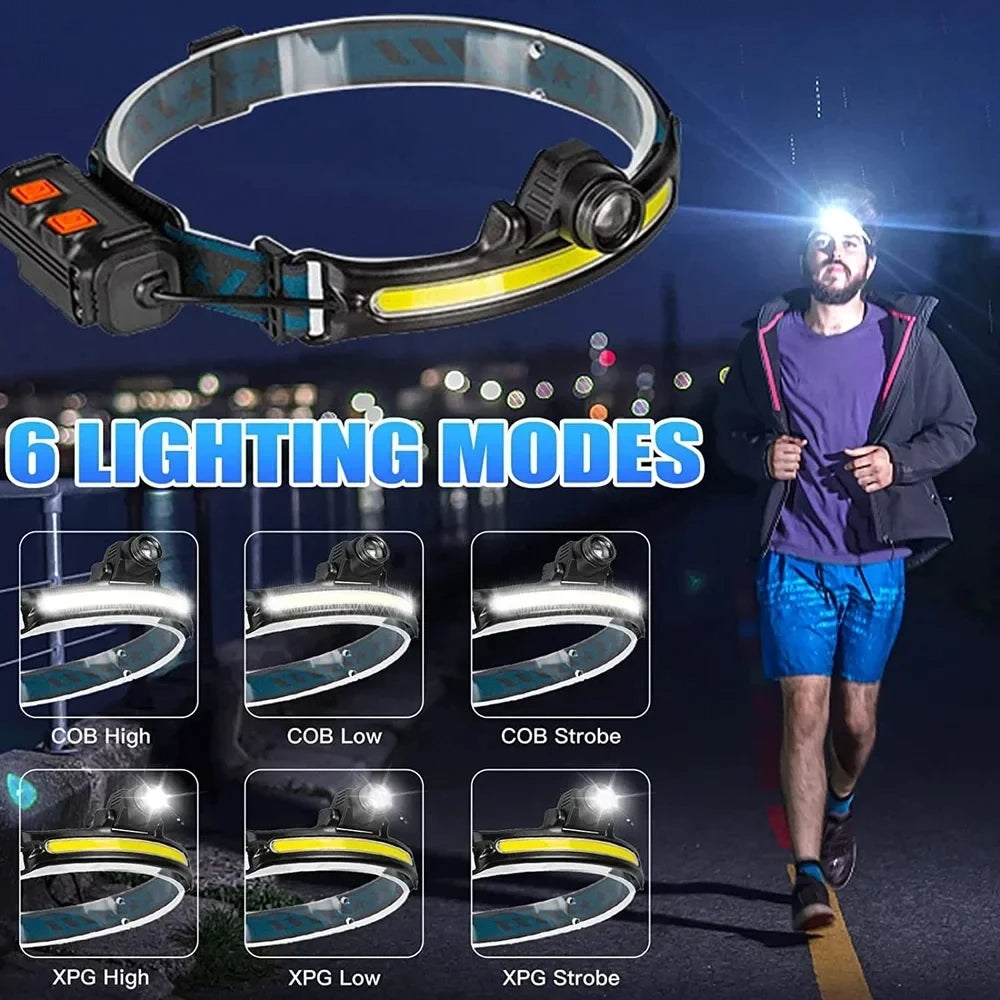 Induction Headlamp Xpgcob Led Head Lamp Epic Store