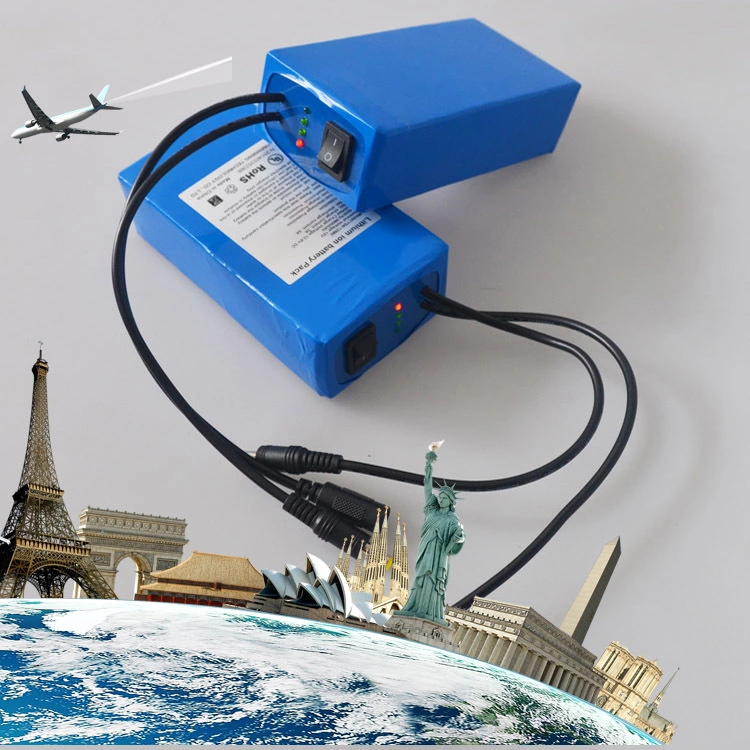 12V large capacity lithium battery pack 13000mah mah 18650 power suppl ...