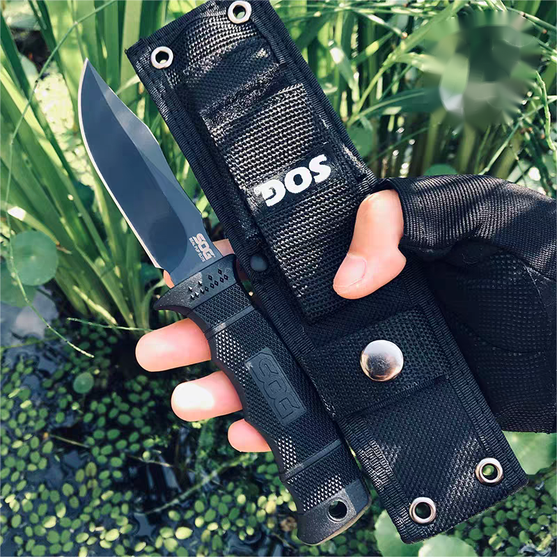 SOG Mini Outdoor Equipment Small Straight Knife High Hardness Camping ...