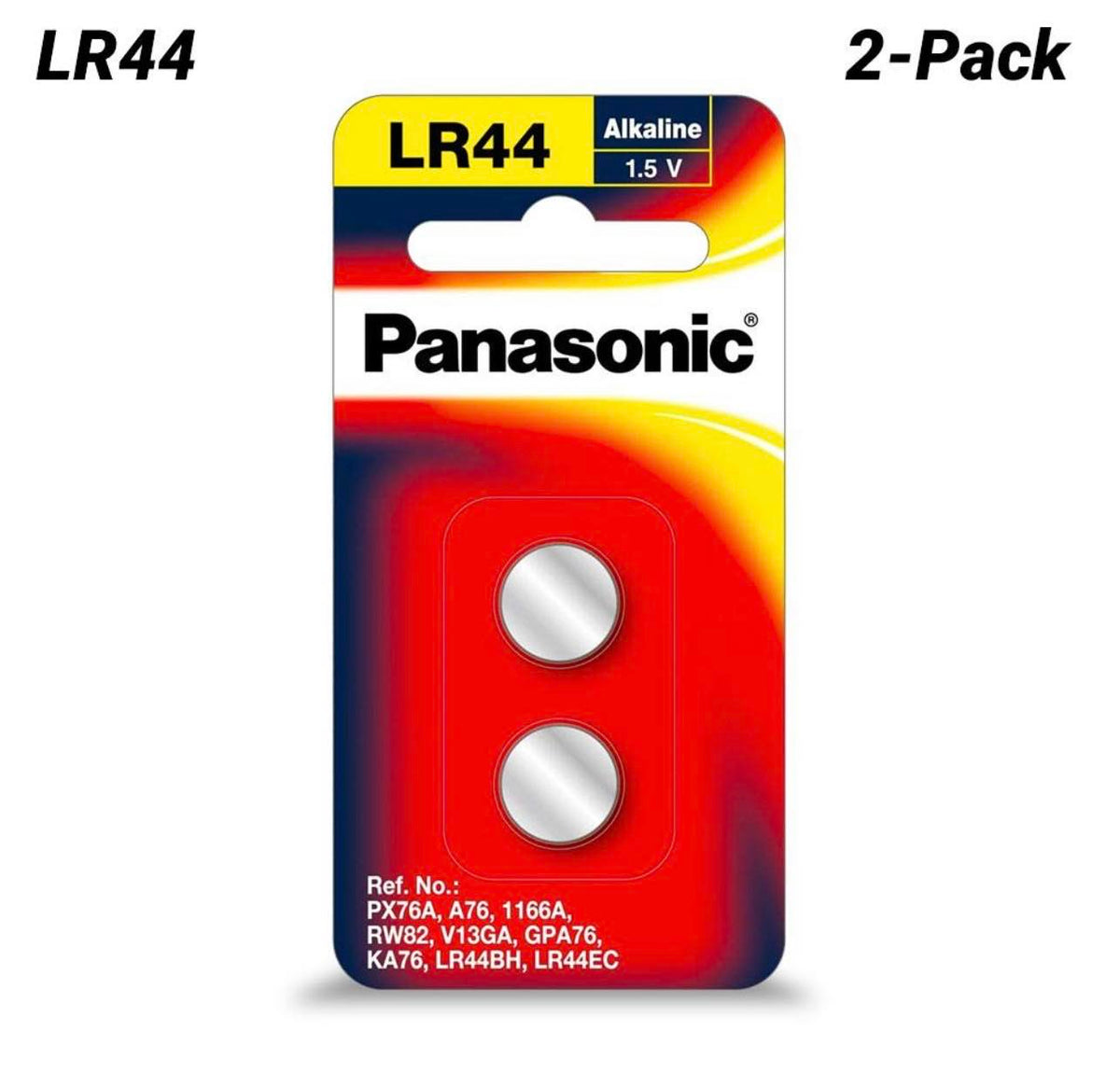 Panasonic LR44 Button Cell 1.5V Alkaline Twin Pack | LR-44PT/2B – Epic ...