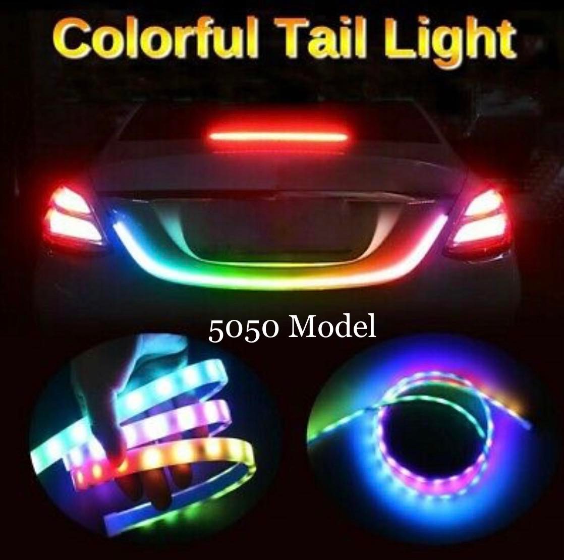 47" LED Car Rear Trunk Tailgate Strip Light Brake Drive Turn Signal Fl ...